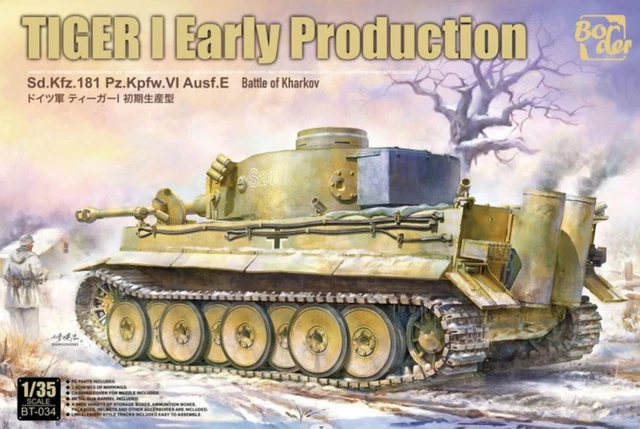 BORDER MODEL 1/35 Tiger I Early Production Battle Of Kharkov Model Kit ...