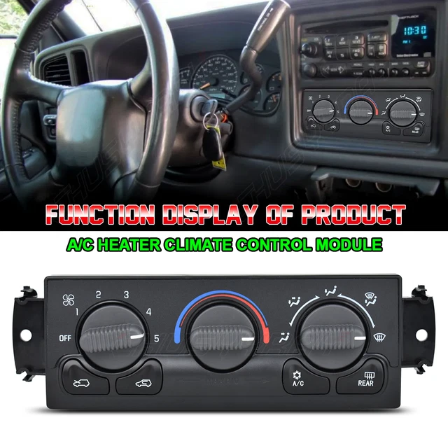 AC HEATER CLIMATE Control Module 599-218 For Chevy Silverado 1500 2500 ...