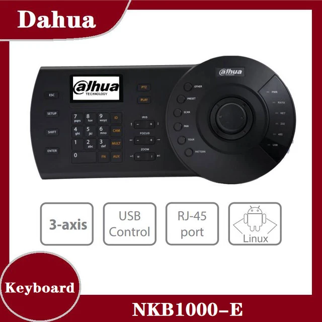 DAHUA NKB1000-E NETWORK Keyboard PTZ Joystick Controller for Speed Dome ...
