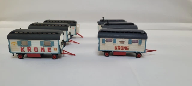 PREISER CIRCUS KRONE Ho 6 Caravanes Des Artistes Du Cirque EUR 91,00 ...