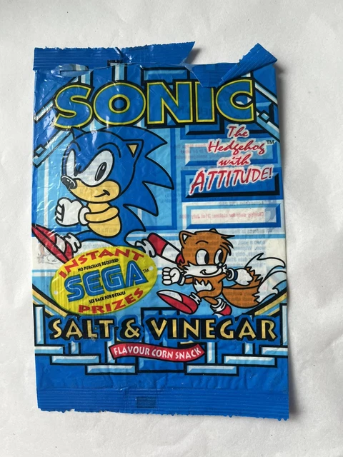 VINTAGE SONIC THE Hedgehog Crisp Packet (Damaged) £10.25 - PicClick UK