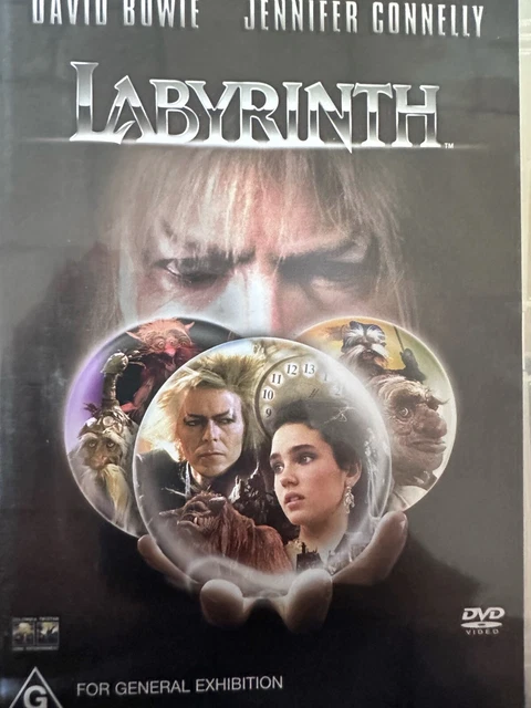 LABYRINTH DVD DAVID Bowie Jennifer Connelly Frank Oz 1986 AS NEW! EUR 2 ...