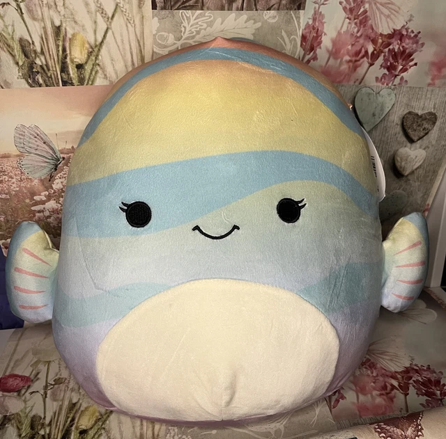 SQUISHMALLOWS CANDA THE Rainbow Fish 12" 30cm Plush Soft Toy Cuddly ...