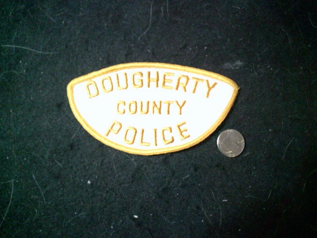 GEORGIA DOUGHERTY COUNTY Police vintage cheesecloth 1960s issue patch ...