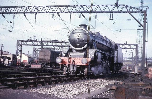 ORIGINAL SLIDE BR ex-LMS Stanier 5MT Black Five Steam Loco 45350 Crewe ...