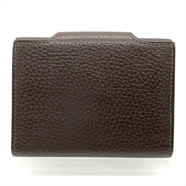 HERMES HERMÈS ILIAD Galop de Compact Wallet, Bi-fold Vache, B Stamp ...