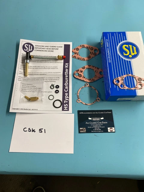 MORRIS MINOR SU Hs2 Service Kit Carb Carburettors £60.00 - PicClick UK