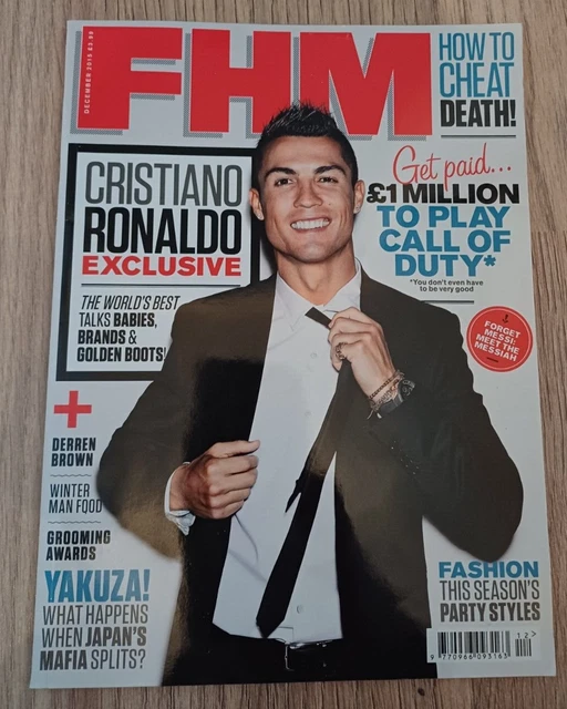 FHM MAGAZINE ISSUE No 312 - Dec 2015 Featuring Cristiano Ronaldo on the ...