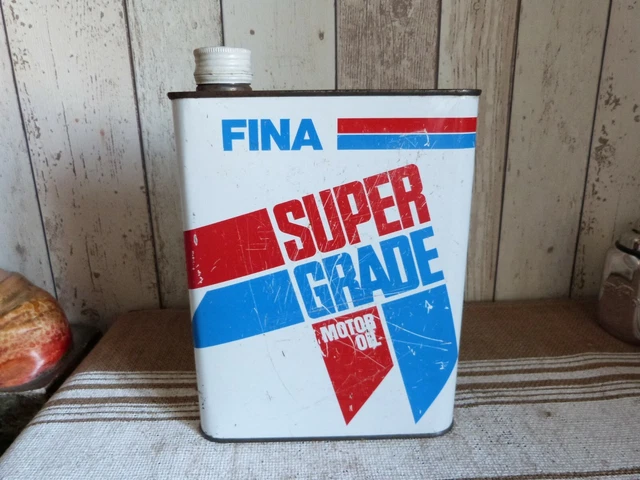 ANCIEN BIDON HUILE plein fina super grade EUR 18,00 - PicClick FR