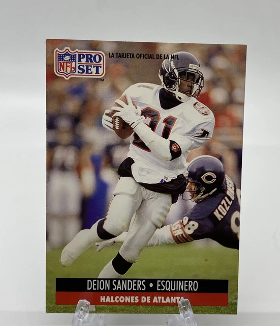 DEION SANDERS 1991 Pro Set Football Version Espagnole #8 Atlanta ...