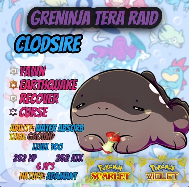 POKEMON SCARLET AND Violet 6IV Shiny Lucario Greninja Raid Ready SAME ...