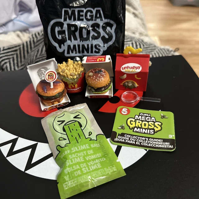 ZURU MEGA GROSS Mini Brands Unhappy Meal Bug King Burger Prank Gift ...