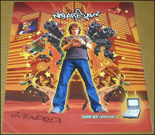 2004 GAME BOY Advance SP Print Ad Advertisement Vintage 10x12 Mario ...