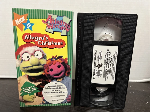 NICK JR ALLEGRA’S Window Allegra’s Christmas VHS Tape 1996 Promo READ £ ...