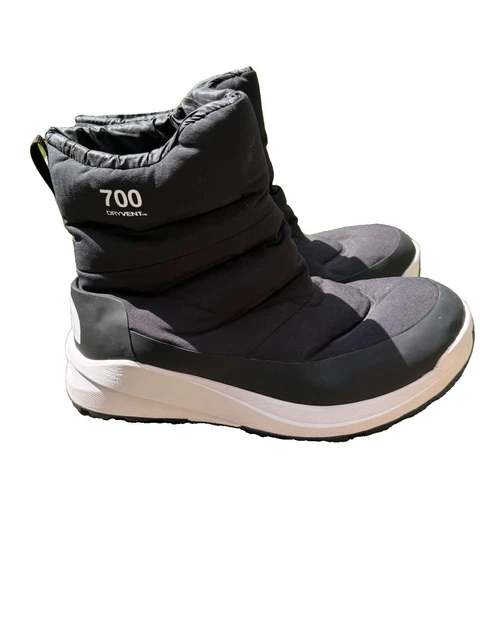 THE NORTH FACE Nuptse II 700 DryVent Men’s Winter Snow Boots Black UK ...