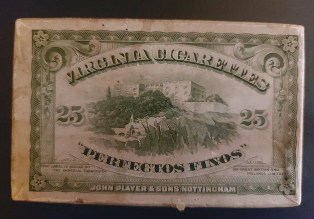VINTAGE JOHN PLAYER "Perfectos Finos" Virginia Cigarettes Empty 25 ...