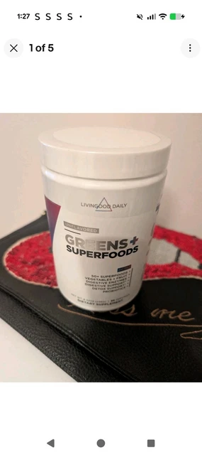 GREENS SUPERFOODS POWDER Detox Digestive 50-in-1 Unflavoured 236g Vegan ...