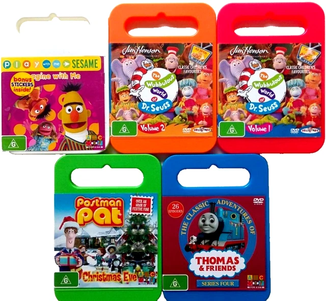 JIM HENSONS DR Suess, Sesame Street, Thomas Tank, Postman Pat Kids DVD ...