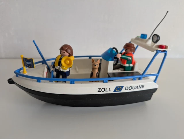 PLAYMOBIL 5263 BATEAU des douaniers ( police , personnage ) EUR 10,00 ...