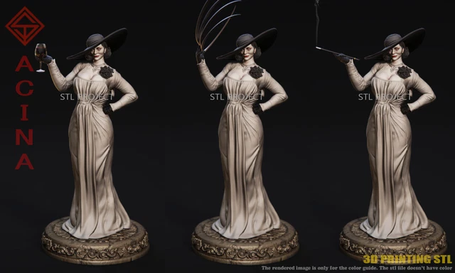 LADY DIMITRESCU RESIDENT Evil 8 Resin 3d printed DIY model kit £64.99 ...
