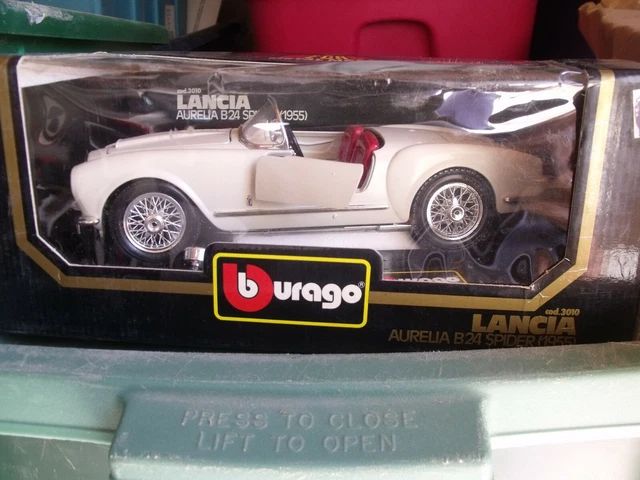 1955 LANCIA AURELIA B24 SPIDER échelle 1/18 BURAGO, code. 3010 Boîte Noire EUR 36,05 - PicClick FR