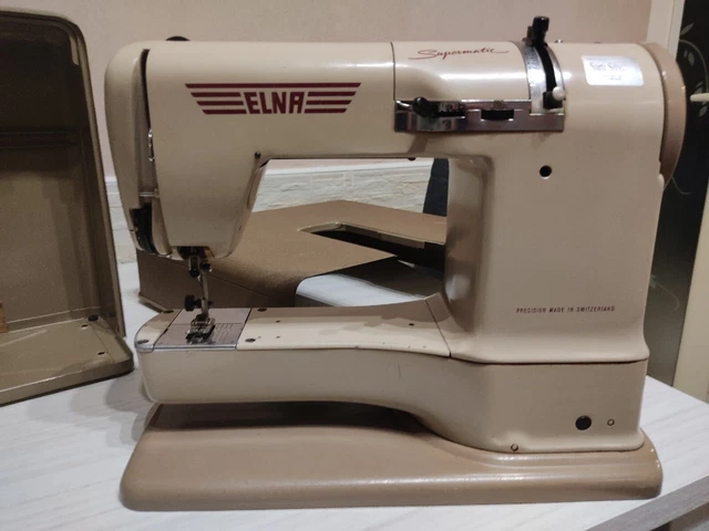 MACCHINA DA CUCIRE Vintage Elna Supermatic EUR 100,00 - PicClick IT
