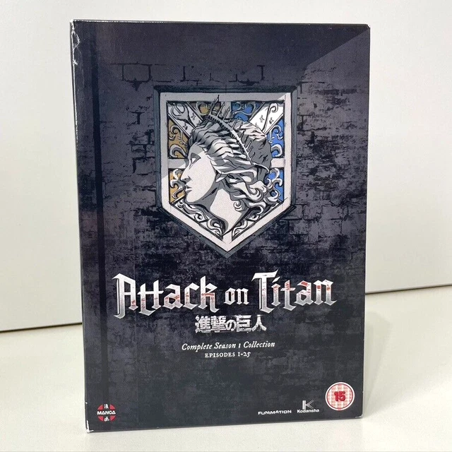 ATTACK ON TITAN DVD Box Set Complete Season 1 All 25 Episodes on 4 ...