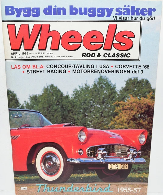 VINTAGE APRIL 1983 Wheels Hot Rod and Classic Car Motorcycle Magazine ...