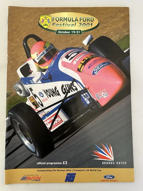 FORMULA FORD OFFICIAL Programme October 2001 £5.45 - PicClick UK