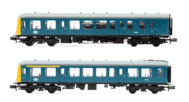 GRAHAM FARISH 'N' Gauge 371-876Ds Br Blue Class 108 Two Car Dmu *Dcc ...