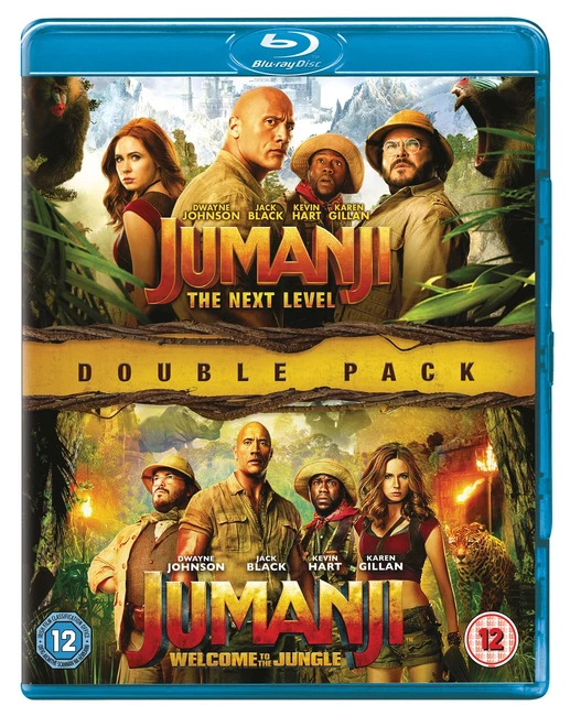 JUMANJI: WELCOME TO the Jungle/Jumanji: The Next Level (Blu-ray) (US ...