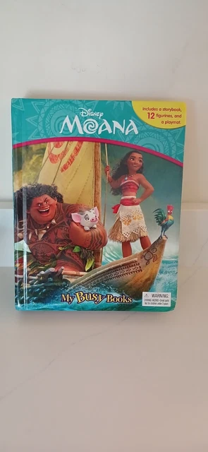 DISNEY MOANA MY busy books 12 Characters Playset Mat Figures Toy £7.50 ...