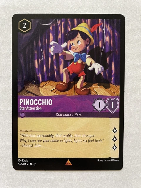 DISNEY LORCANA TCG Pinocchio - Star Attraction 56/204 ROTF EUR 4,43 ...