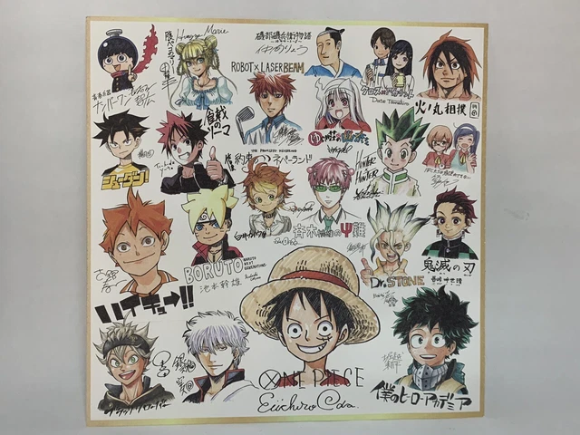 ONE PIECE LUFFY Eiichiro Oda Autograph Shikishi Art Card Tokyo ONE ...