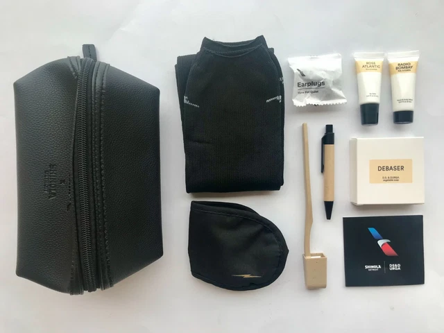 SHINOLA EXCLUSIVELY FOR American Airlines First Class Travel Kit ...