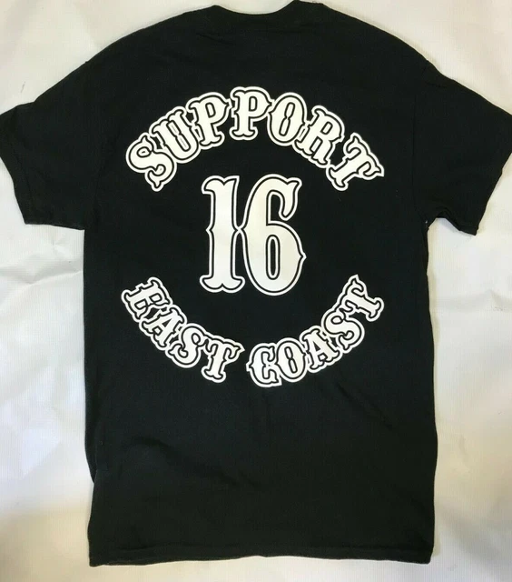 SUPPORT 16 PAGAN'S Mc Motorcycle Club East Coast 16 T Shirt Large $55. ...