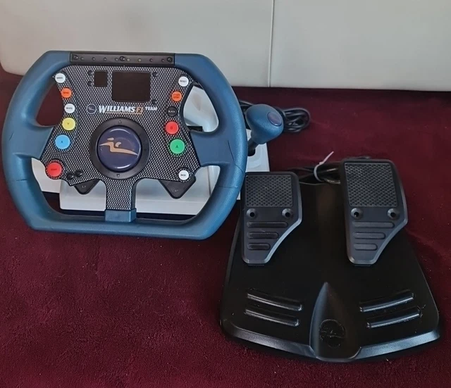 SONY PLAYSTATION 2 Joytech Williams F1 Team Racing Steering Wheel ...