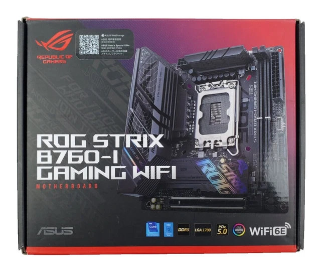 ASUS ROG STRIX B760-I GAMING WIFI, LGA 1700 Intel Motherboard (Please ...