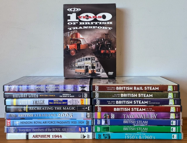 TRANSPORT DVD BUNDLE - Steam Train, Planes, Model Railway, Airshows ...
