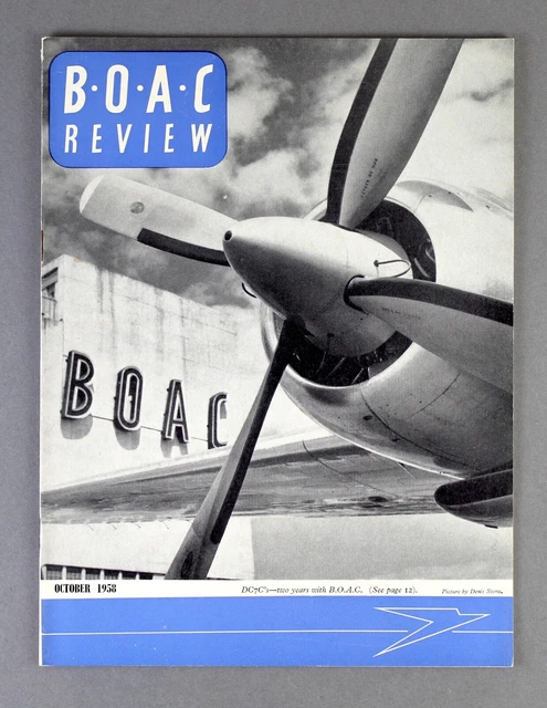 BOAC REVIEW STAFF Magazine October 1958 B.o.a.c. Bbc Visits Cabin ...