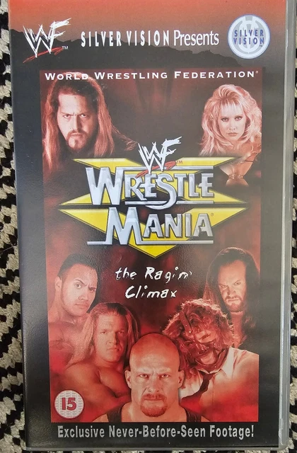 WWF WRESTLEMANIA 15 (VHS, 1999) WWE Wrestling Silver Vision Video WCW AEW ECW £10.00 - PicClick UK