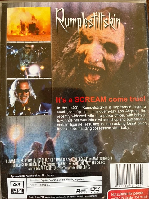 RUMPELSTILTSKIN DVD 1995 Mark Jones Max Grodenchik BRAND NEW! £84.52 - PicClick UK
