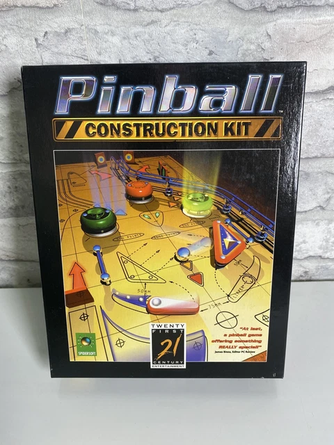 PINBALL CONSTRUCTION KIT PC CD-ROM 21st Century Entertainment Vintage ...
