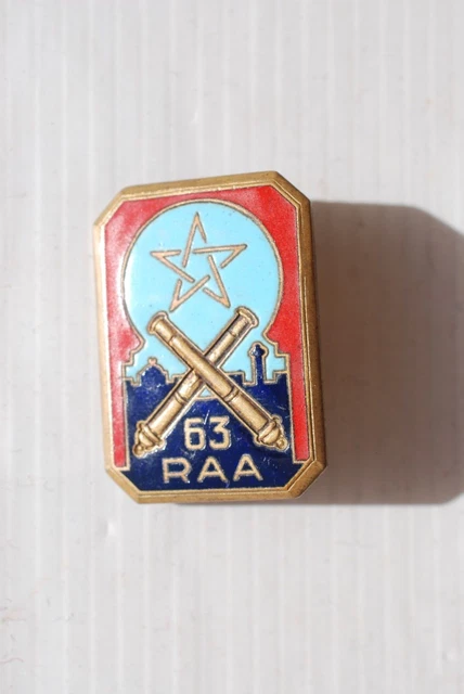 INSIGNE 63° RAA Régiment Artillerie Afrique EUR 8,00 - PicClick FR