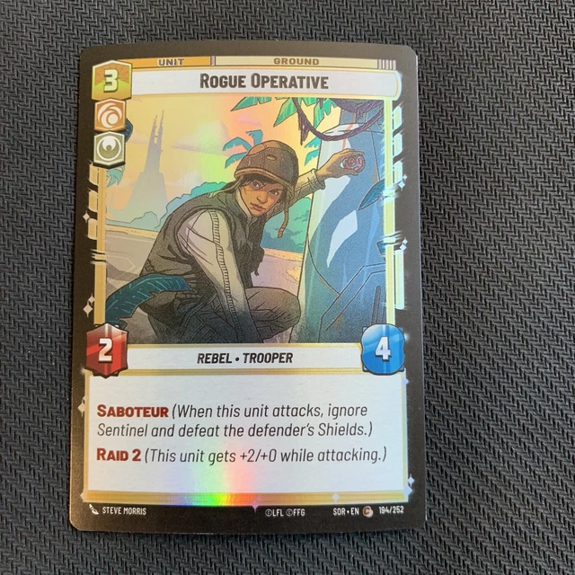 ROGUE OPERATIVE 194/252 HOLO FOIL Star Wars Unlimited: Spark of ...