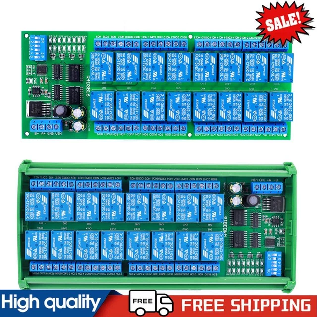 16 CHANNEL Modbus RTU Control Switch Board Useful RS485 Relay Module #g £20.39 - PicClick UK
