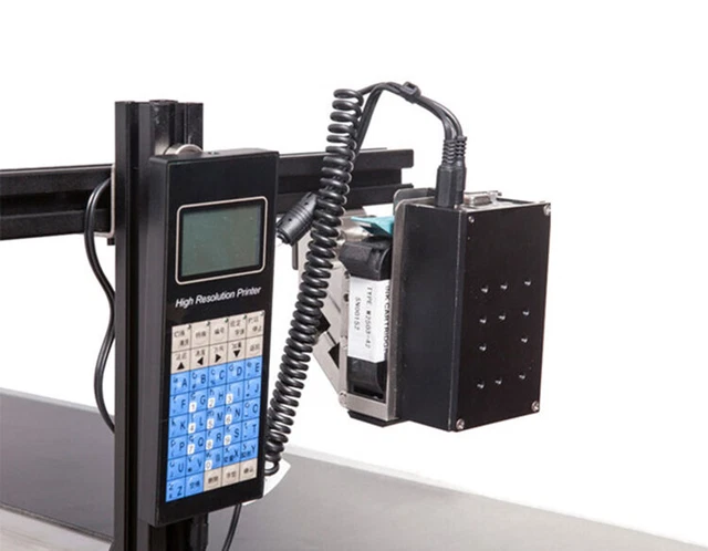 INDUSTRIAL CONTINUOUS INKJET Printer High Resolution Logo Barcode Date ...