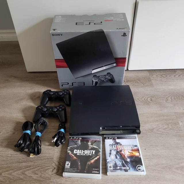 SONY PLAYSTATION 3 Slim Console (PS3) 250GB Model CECH-2001B Bundle ...