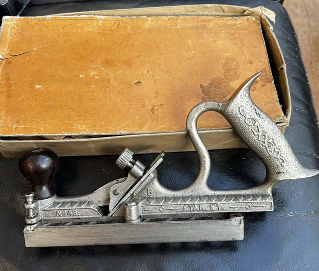 RARE VINTAGE STANLEY No 48 Tongue and Groove Plane Boxed £22.05 ...