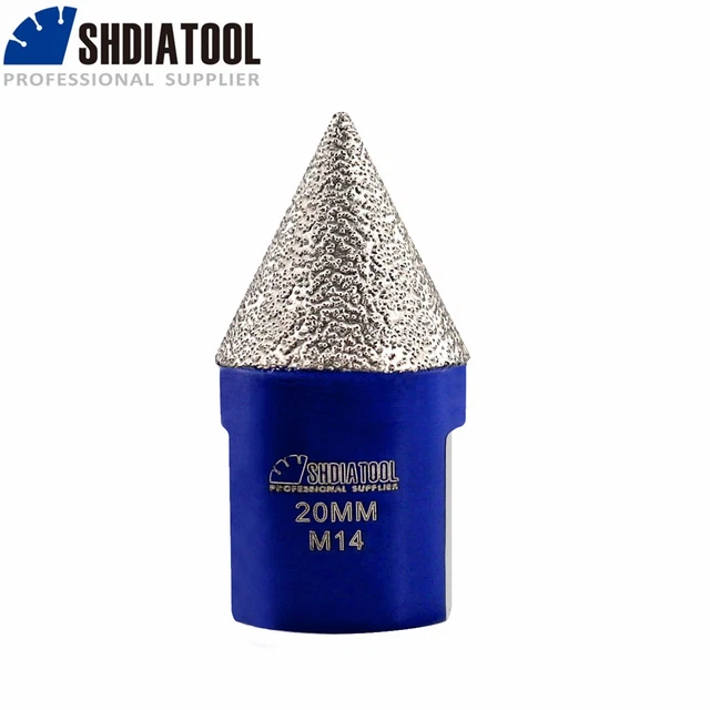 20MM M14 MINI Diamond Chamfering Bit Cone Milling Porcelain Tile Marble ...